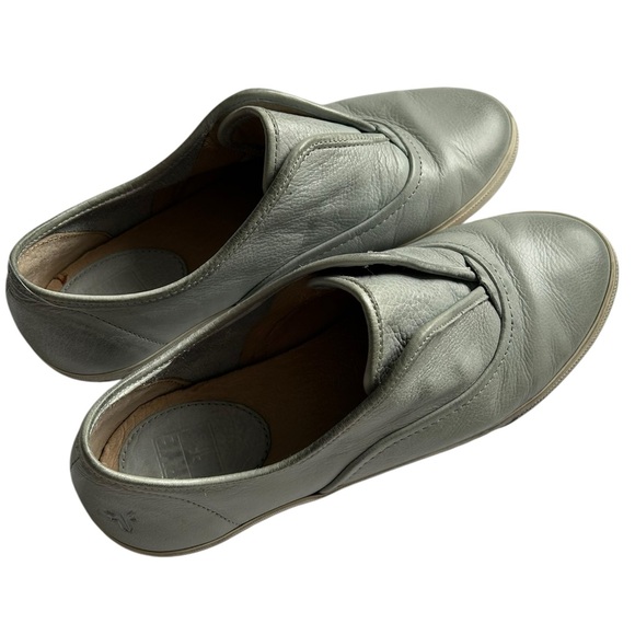 Frye | Shoes | Frye Womens Mindy Slip On Sneaker Blue Gray Leather ...
